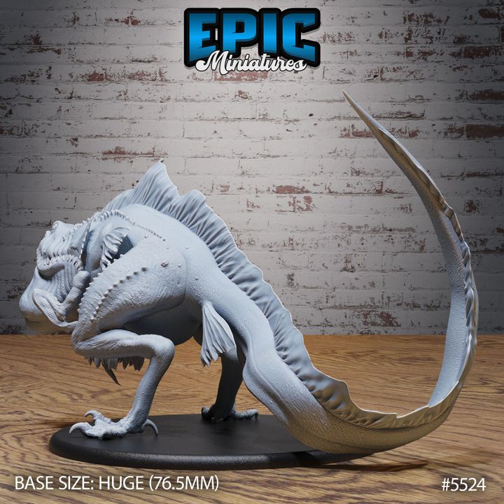 3D Printable Deep Sea Lizard Set / Sea Water Creature / Ocean Beast ...